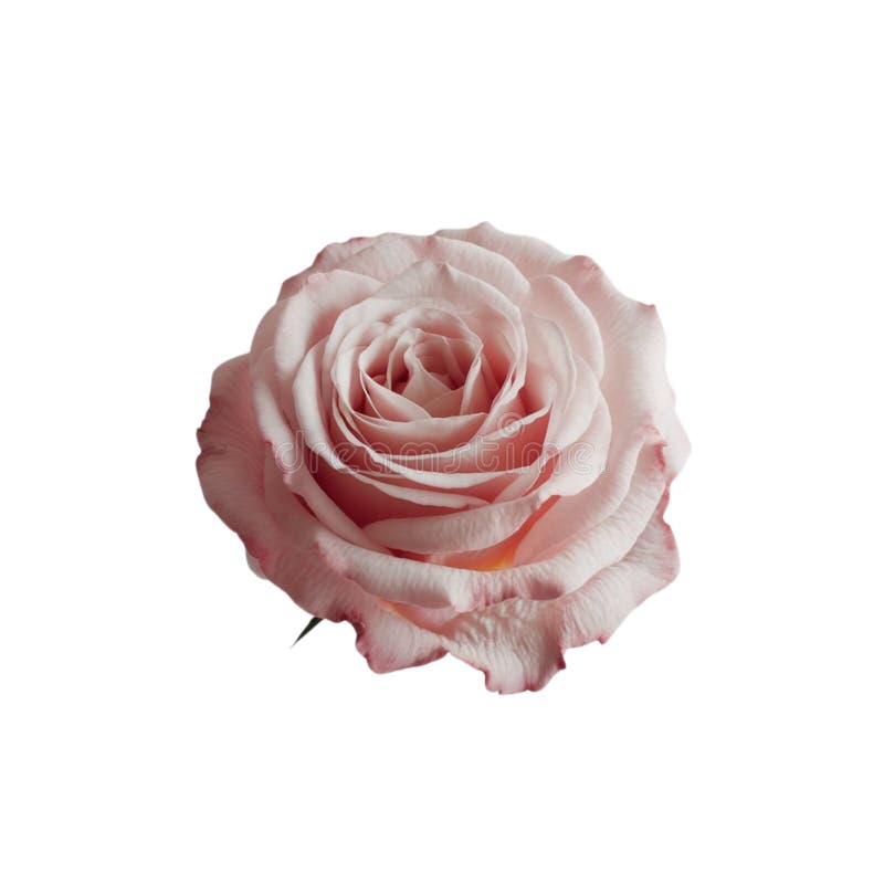 Stemless Rose Flower on a Transparent Background Stock Image - Image of ...