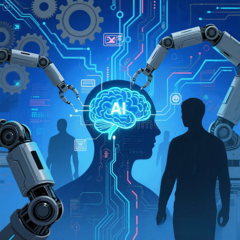 AI Generated: Visualizing the Potential of Artificial Intelligence Replacing Human Tasks ...