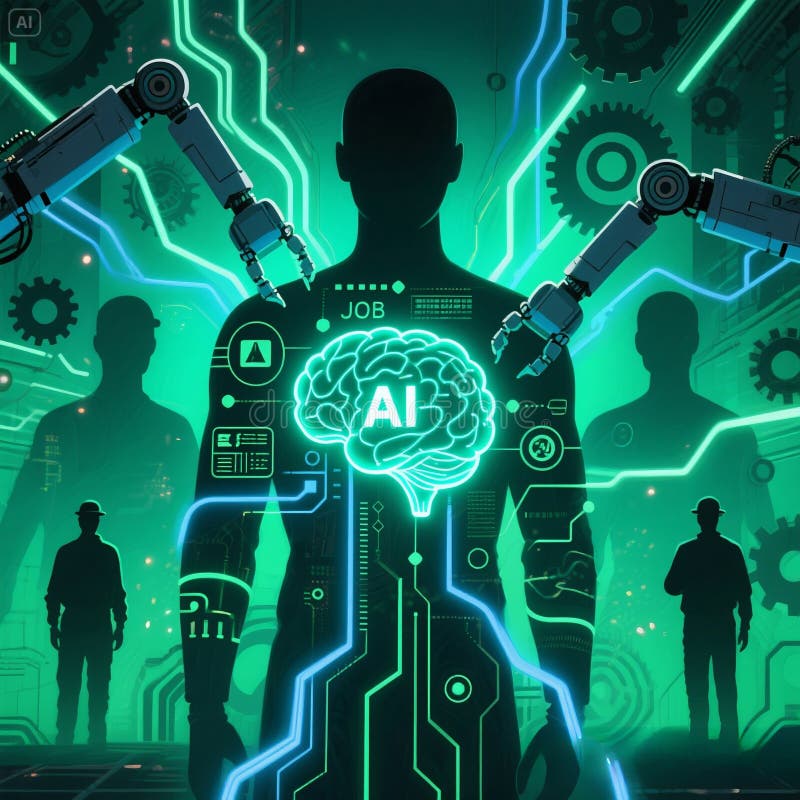 AI Generated: Visualizing the Potential of Artificial Intelligence Replacing Human Tasks ...