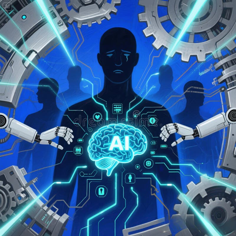 AI Generated: Visualizing the Potential of Artificial Intelligence Replacing Human Tasks ...