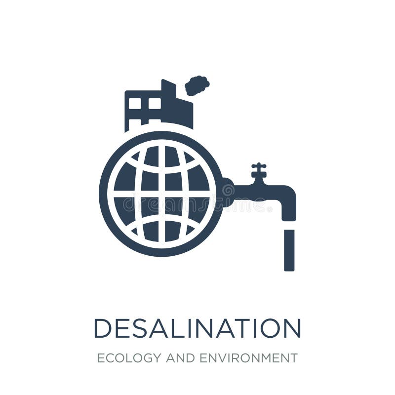 Desalination Icon in Trendy Design Style. Desalination Icon Isolated on ... Desalination Icon in Trendy Design Style. Desalination Icon Isolated on ...