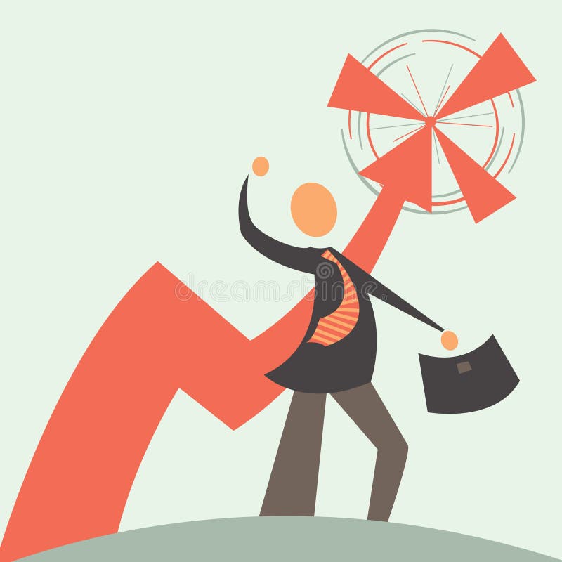 Desarrollo Acertado En Negocio. Ilustración del Vector - Ilustración de ...