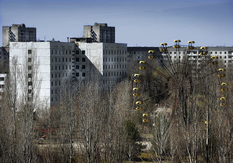 Invierno En Una Ciudad Abandonada Chernóbil Foto de archivo - Imagen de ...