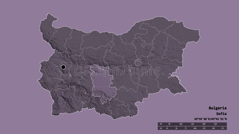 Location of Plovdiv, Province of Bulgaria,. Administrative Stock ...
