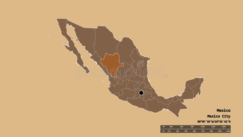 Durango Regional Flag, United Mexican States, Mexico Stock Vector ...