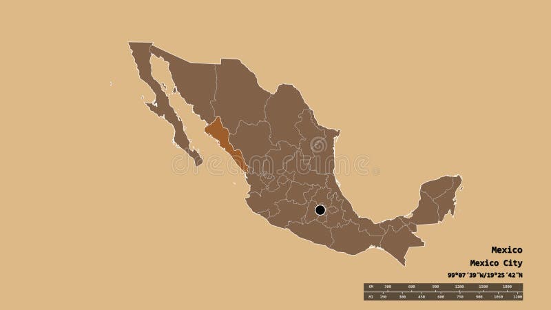 Sinaloa Regional Flag, United Mexican States, Mexico Stock Vector ...
