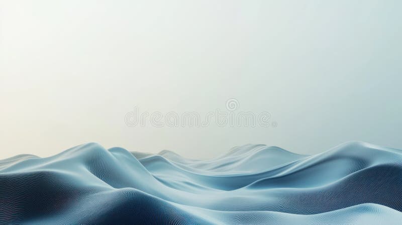 Desaturated Soft Blue Background Minimalist Gradient Creates Calm Feel ...