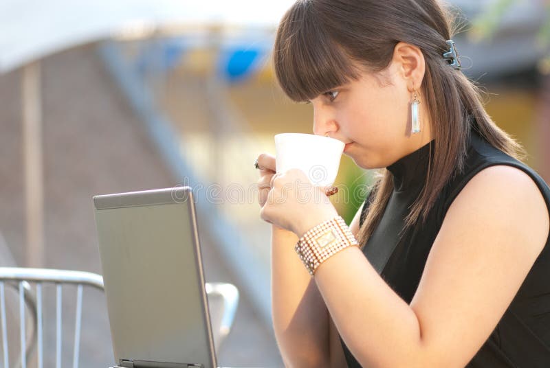 Descanso para tomar café foto de archivo. Imagen de gente - 11340962