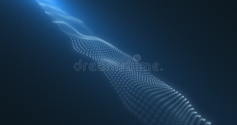 A Descending Blue Path in the Form of a Wavy Moving Network of Blue ...