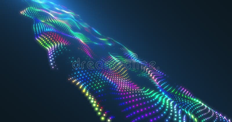A Descending Blue Path in the Form of a Wavy Moving Network of Multi ...