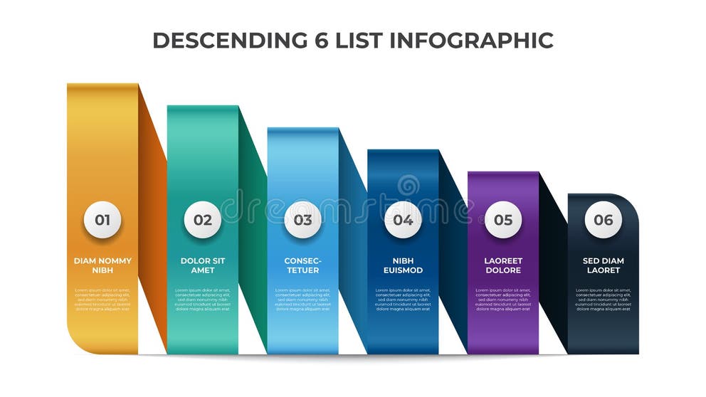 Descending List Infographic Stock Illustrations – 10 Descending List ...
