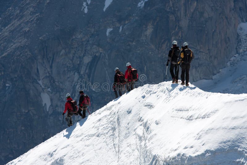 Descent stock photo. Image of success, silhouette, snow - 12313138
