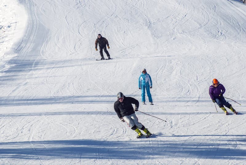 Descent from the mountain editorial photo. Image of bright - 82891091