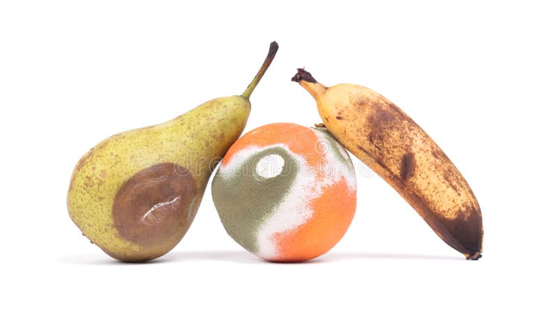 Descomposición De La Fruta Aislada Foto de archivo - Imagen de ...