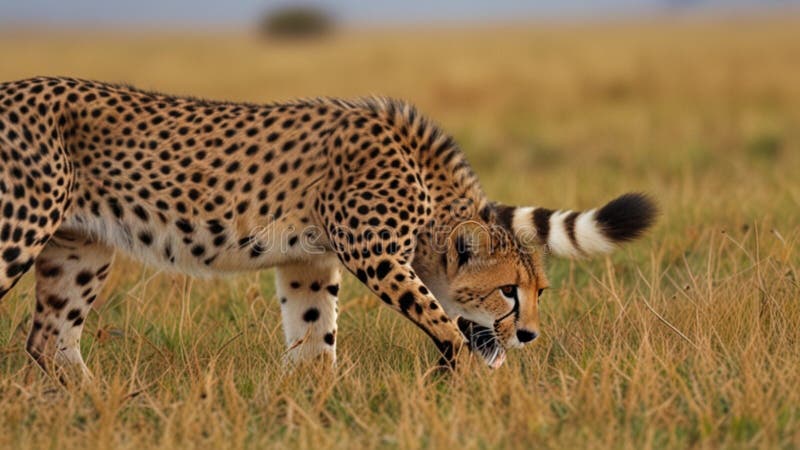 Describe the Hunting Techniques of a Cheetah Stock Illustration ...