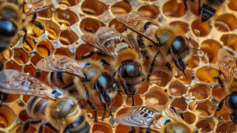 Describe the Role of a Queen Bee in a Hive Stock Illustration ...