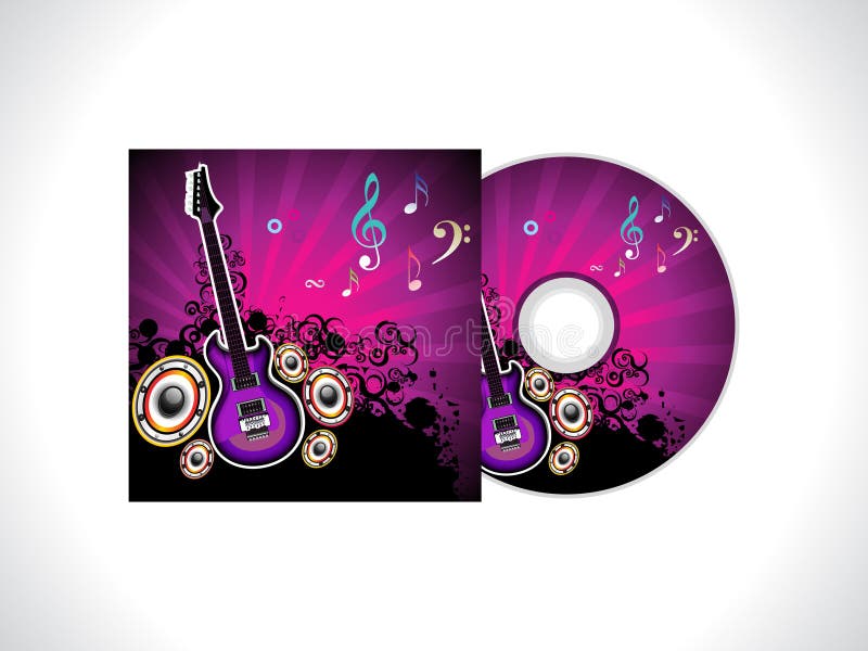 Descripteur Abstrait De Cd De Musique Illustration de Vecteur ...