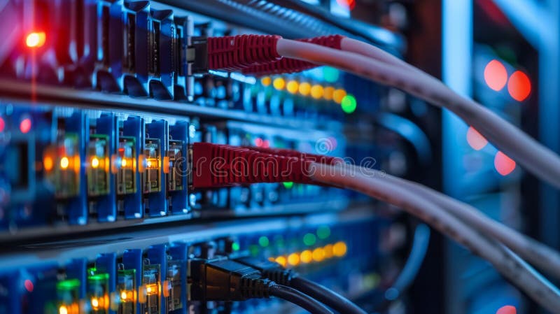 A Description of the Arrangement of Cables and Racks within a Data ...