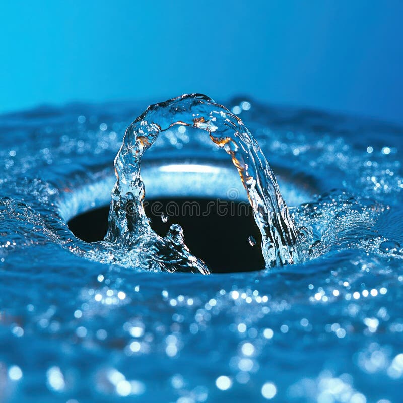 Isolated Water Whirlpool in Drain Background Stock Photo - Image of ...