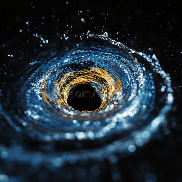 Isolated Water Whirlpool in Drain Background Stock Image - Image of liquid, circle: 379232181