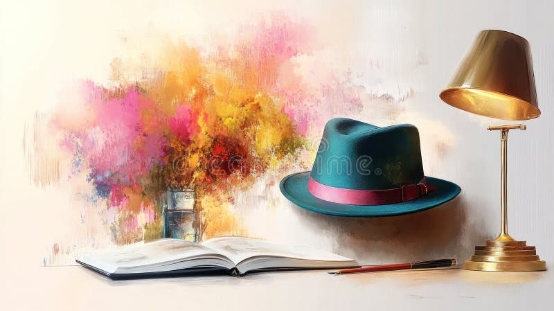 Vintage 1930s Felt Hat in Historical Setting with Sepiatone Aesthetic ...