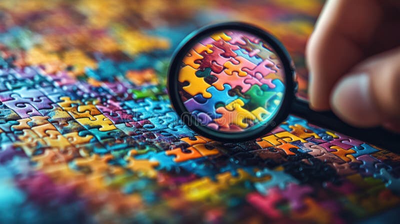 Focused Person Solving Puzzle with Intelligence and Concentration ...