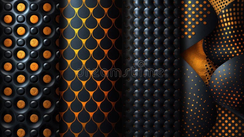 Set of Four Seamless Geometric Patterns - Simple Repetitive Vector ...