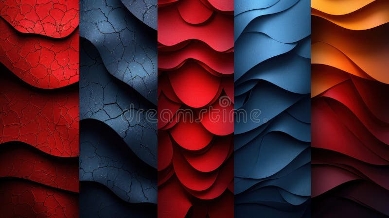 Set of Four Seamless Geometric Patterns - Simple Repetitive Vector ...