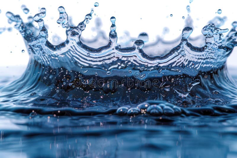 Fresh Water Splash on Isolated Cutout Background Stock Illustration ...