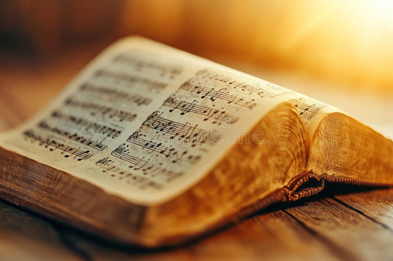 Classical Symphony: Musical Notes from Ancient Songbook Stock ...