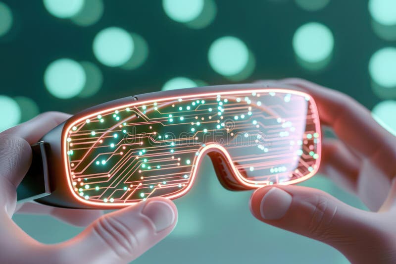 Interactive AR Headset with LED Circuitry for Modern Digital ...