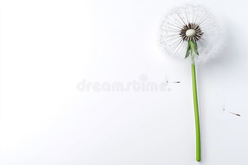 Gentle Dandelion on White Background: Sympathy Card for Grieving ...