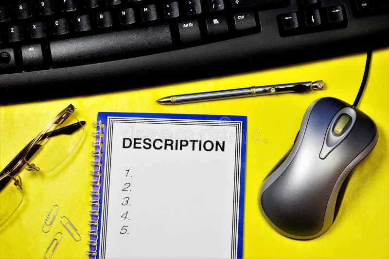 Description - Inscription of the Text in the Form of a Planning ...