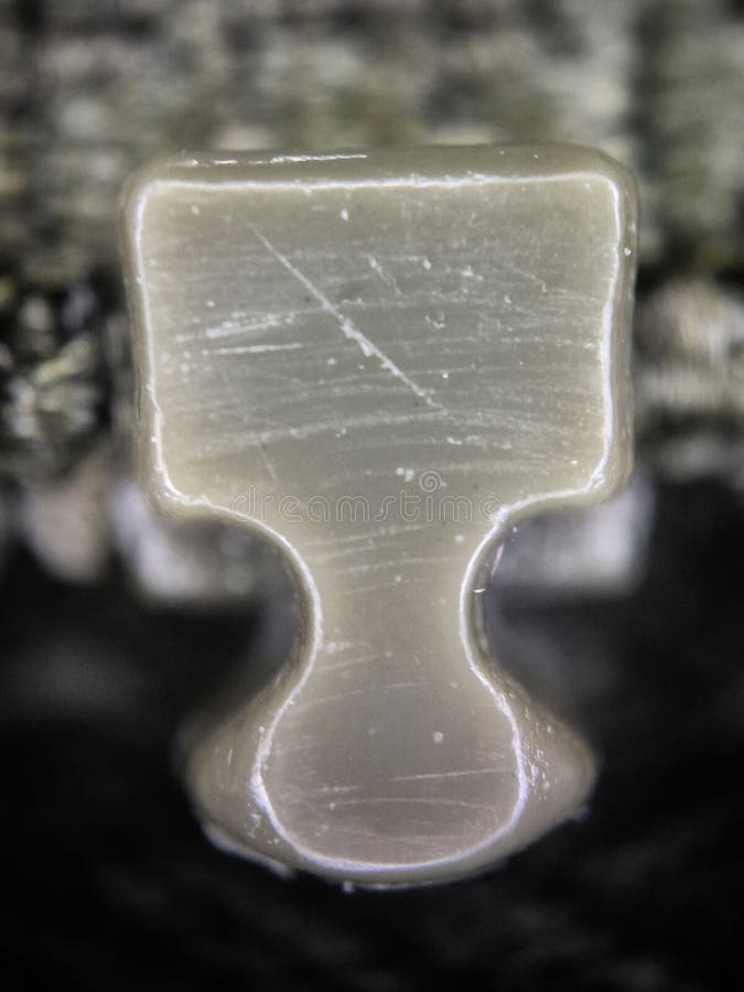 "a Close-Up of a Plastic Jacket Zipper Under a Microscope" Stock Photo ...