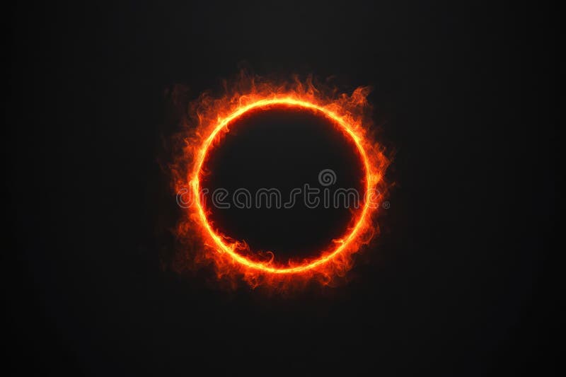 Enchanting Red Plasma Portal Circle Light Effects Stock Illustrations ...