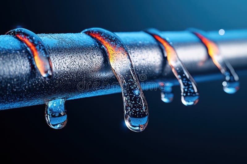 Glistening Moonlit Icicles Hanging from Balcony Stock Illustration ...
