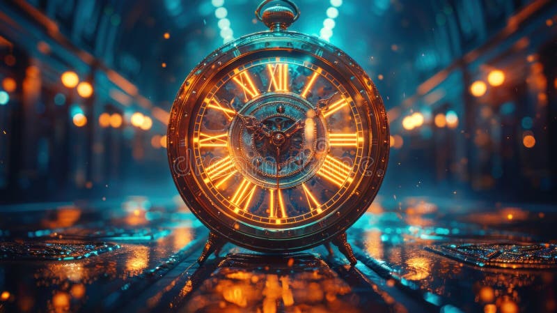 Time Lapse of Clock Ticking through the Year Stock Image - Image of ...