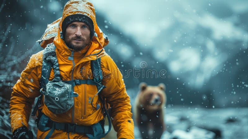 Marathon Runner Carrying Heavy Load during Race Stock Illustration ...