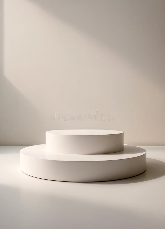 Round Stand for Displaying Products - on a Light Background Stock ...