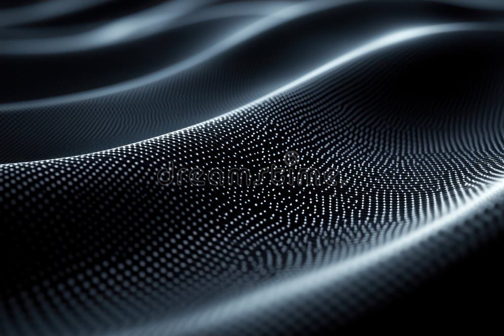 Dark Anthracite Gray Colored Textile Texture with Fluted Lines Pattern ...