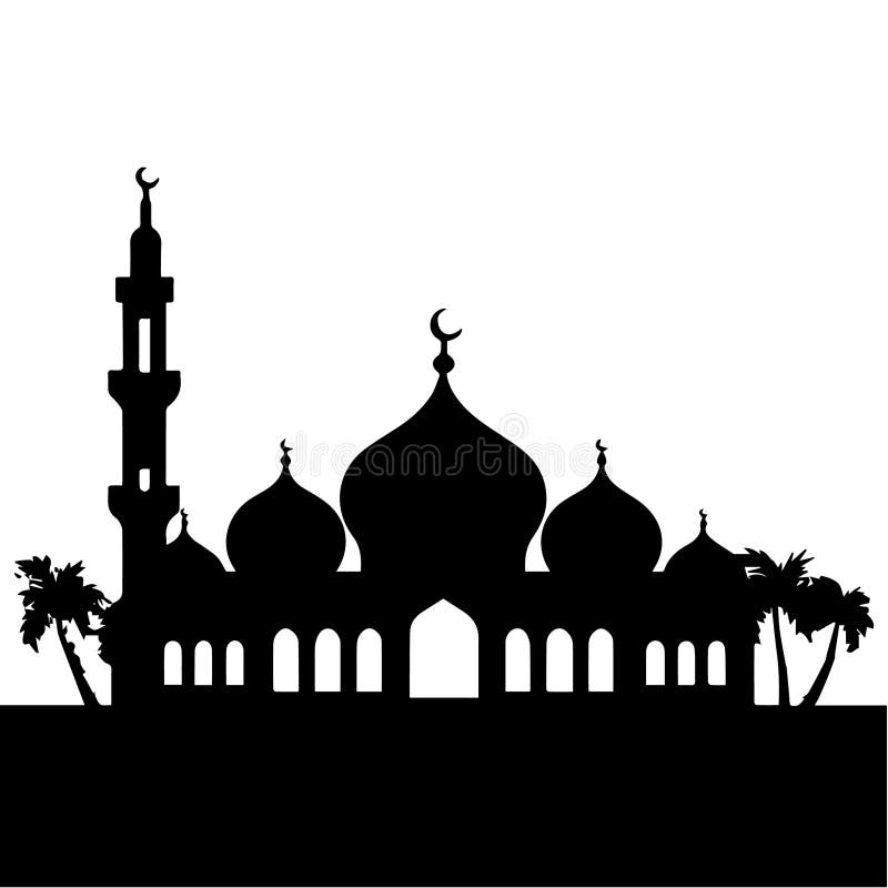 A Description for the Topic Black Mosque Stock Vector - Illustration of ...