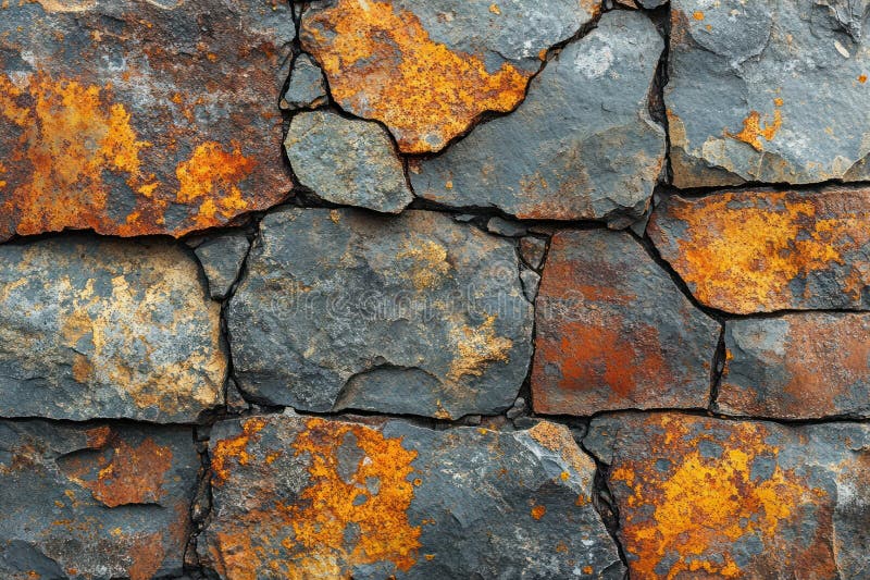 Rustic Orange Brown Metal Steel Stone Background Texture Stock ...