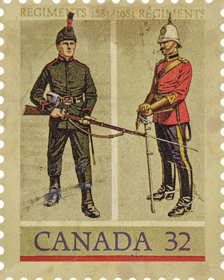 The Royal Canadian Regiment, the Royal Winipeg Rifles - 32 Cents 1983 ...