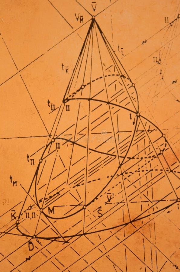 Descriptive geometry stock photo. Image of mathematical - 33430782