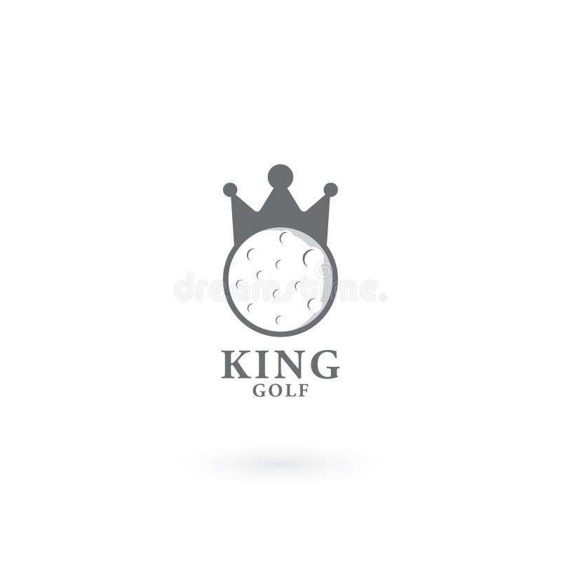 King Golf Logo Template - Vector Stock Illustration - Illustration of ...