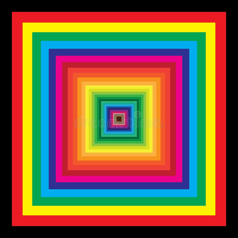 Desending Squares of Color Swatches Stock Vector - Illustration of ...