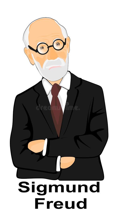 Desenho Animado De Sigmund Freud Imagem de Stock Editorial - Ilustração ...