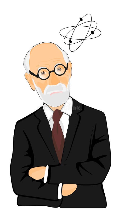 Desenho Animado De Sigmund Freud Fotografia Editorial - Ilustração de ...