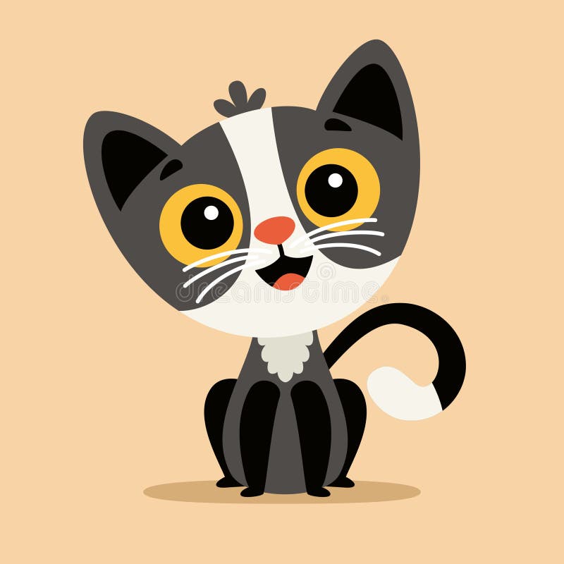 Desenho animado de um gato ilustração stock. Ilustração de cartoon ... Desenho animado de um gato ilustração stock. Ilustração de cartoon ...