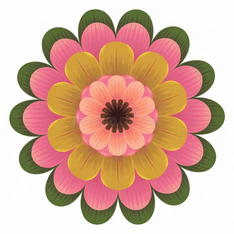 Desenho De Flor Nova Imagem De Estilo Ilustração Stock - Ilustração de ...